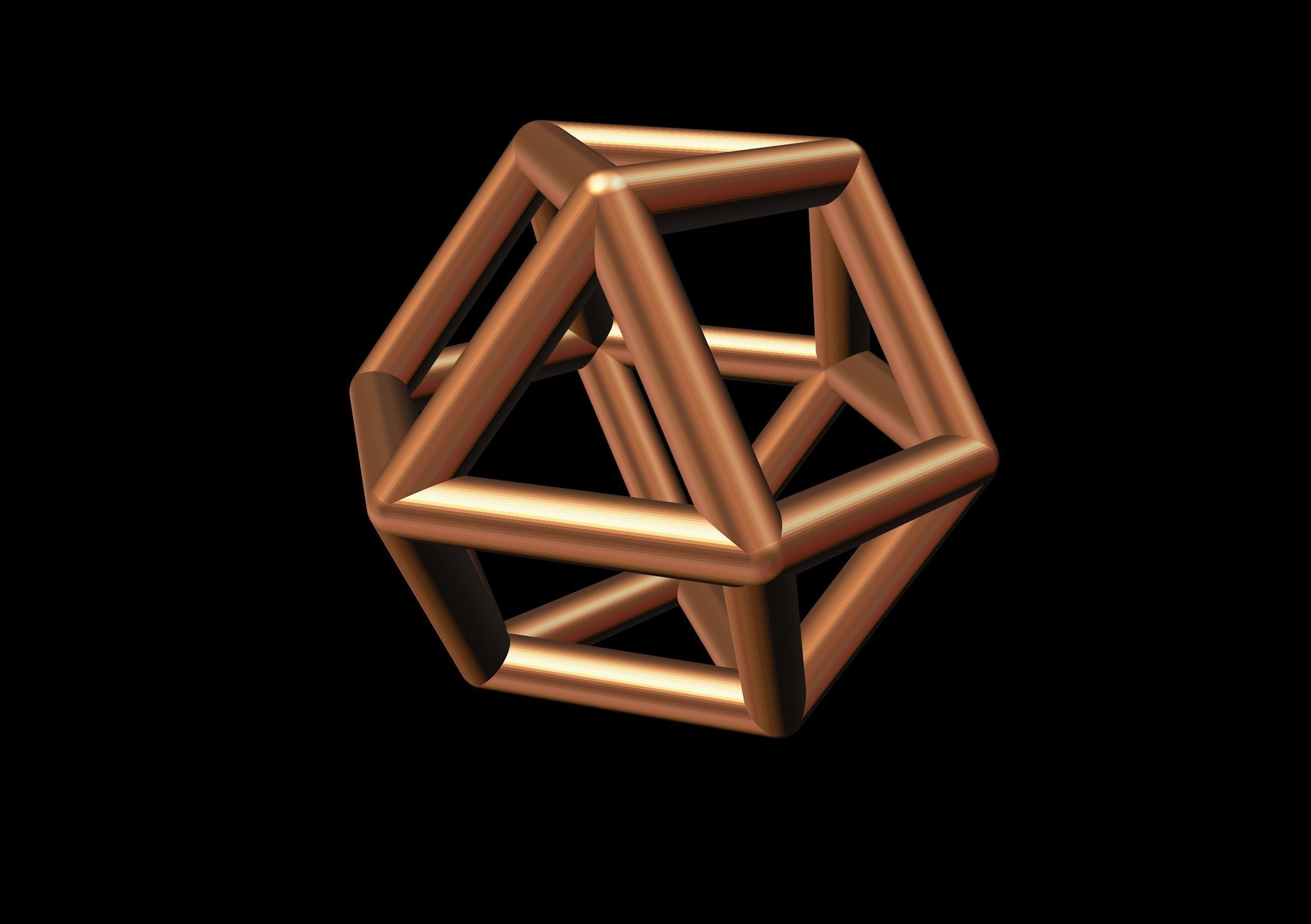 016 Mathart - Archimedean Solids - Cuboctahedron 01 - 10 cm 3D model 3D ...