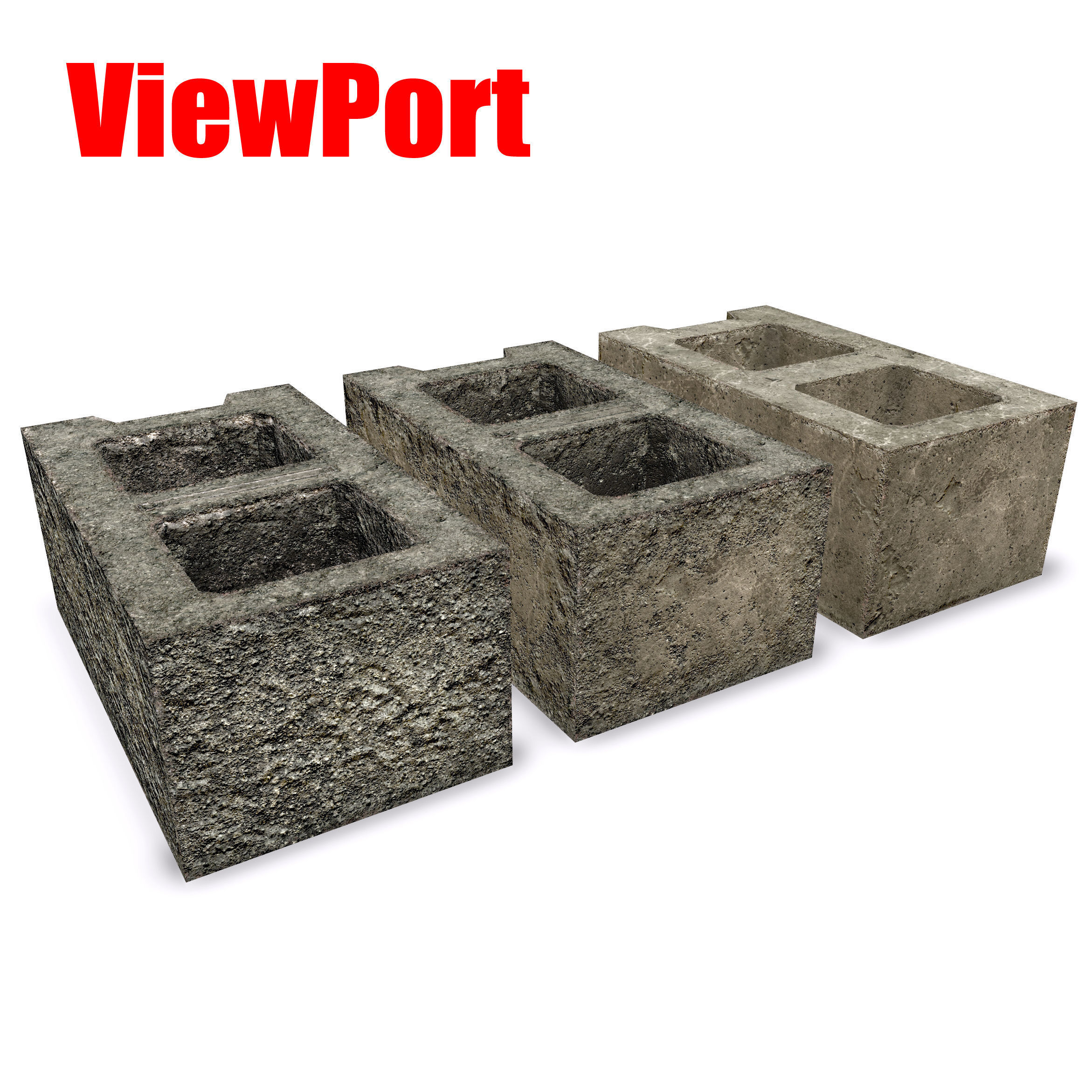 3D model Cinder Block rusty - PBR VR / AR / low-poly | CGTrader
