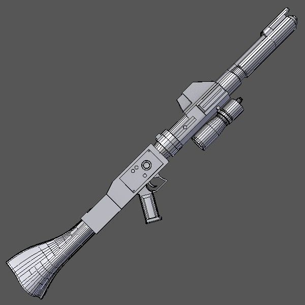 DC-15A Blaster rifle 3D model | CGTrader