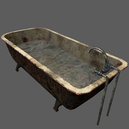 Old bath set free VR / AR / low-poly 3D model | CGTrader
