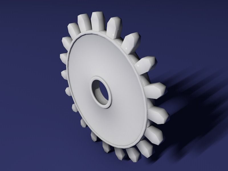 Cogwheel 3D Model 3D printable .obj .3ds .fbx .c4d - CGTrader.com