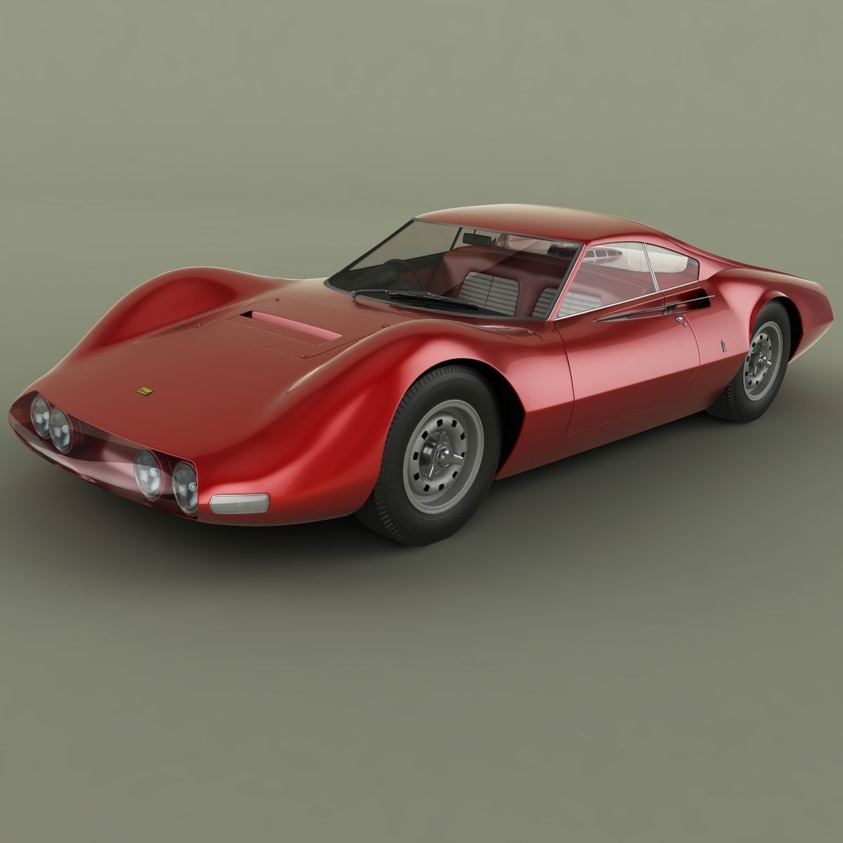 Ferrari 206 P Dino Pininfarina Berlinetta Speciale 3D model | CGTrader
