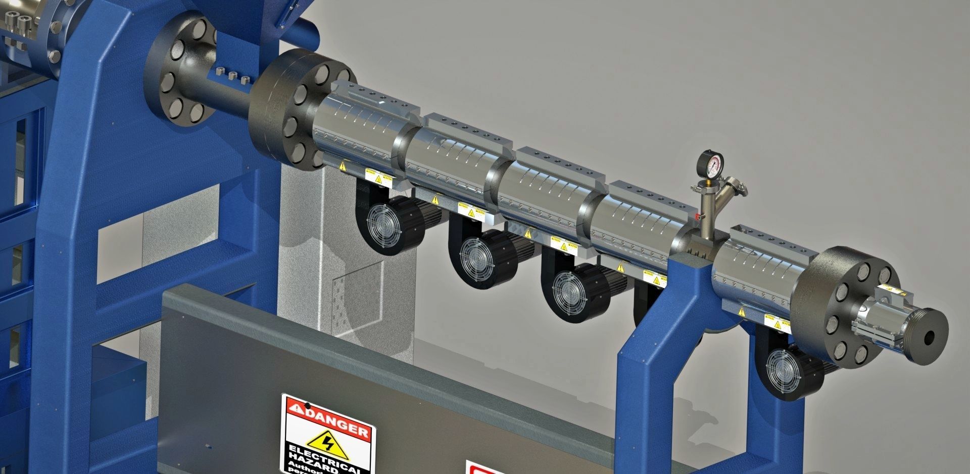 Plastic pipes extrusion machine free 3D model animated rigged | CGTrader