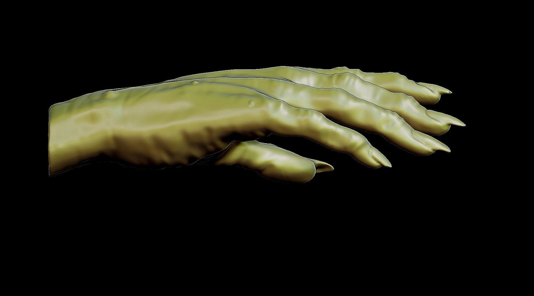 Creepy Monster Hand model for 3D print 3D model 3D printable | CGTrader