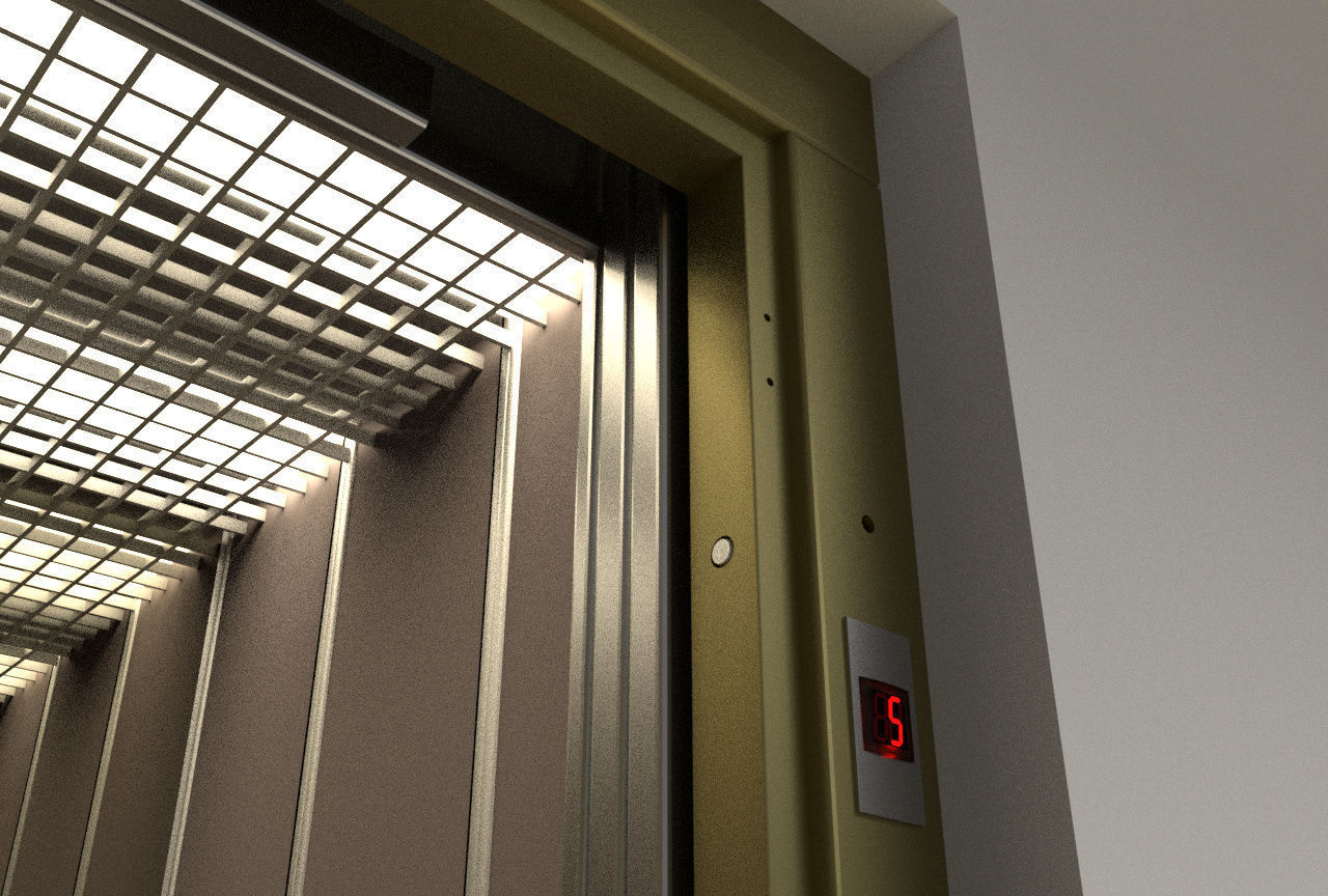 European vintage elevator 3D model | CGTrader
