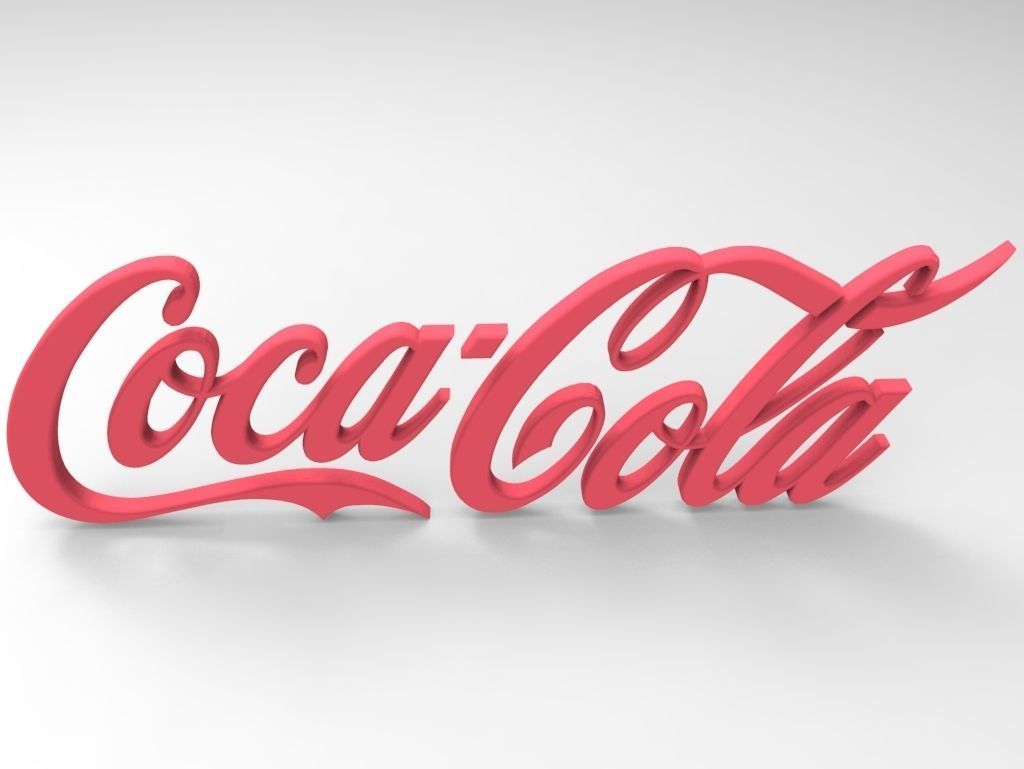 High Poly Detailed Coca Cola Logo 3D model | CGTrader