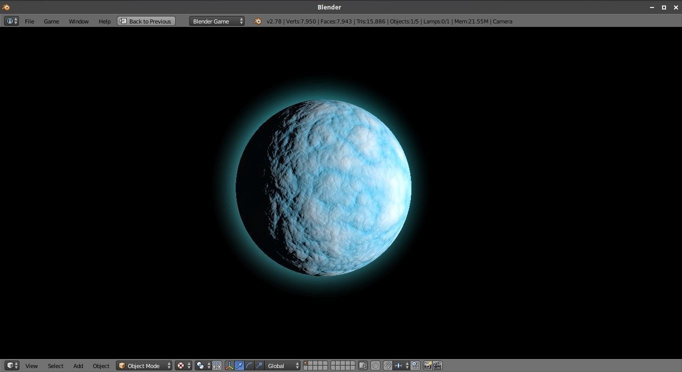 Ice Planet - Blender Game Engine 3D model animated | CGTrader