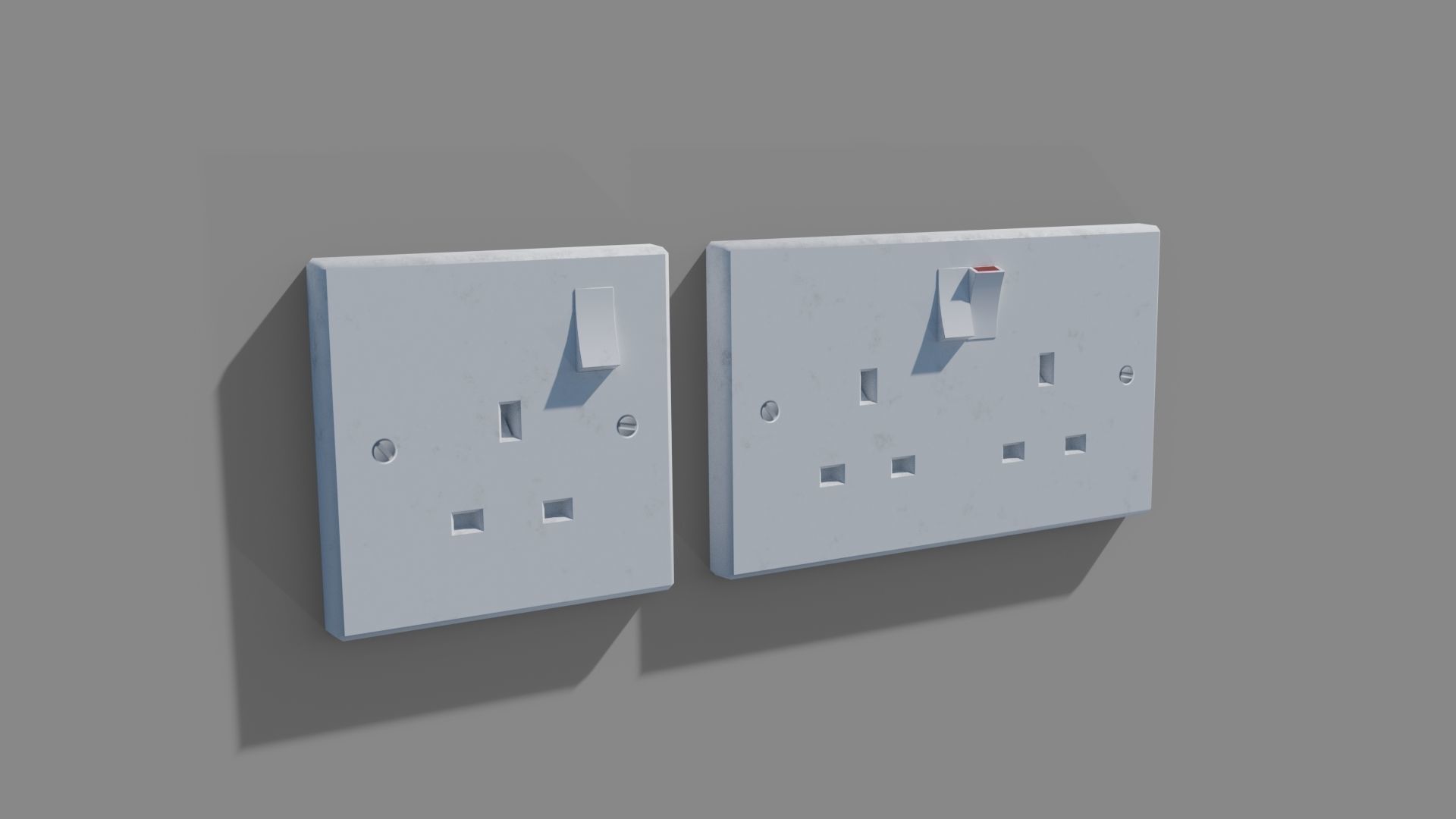 3D model UK Plug Sockets VR / AR / low-poly | CGTrader