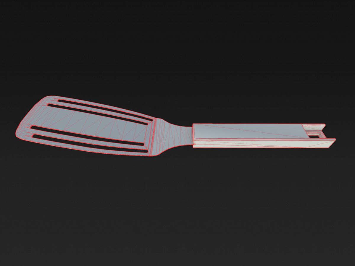 Cooking spatula free 3D model | CGTrader