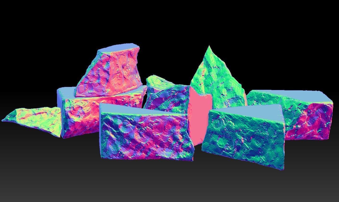 Free High Poly Destroyed Concrete Rubble free 3D model | CGTrader