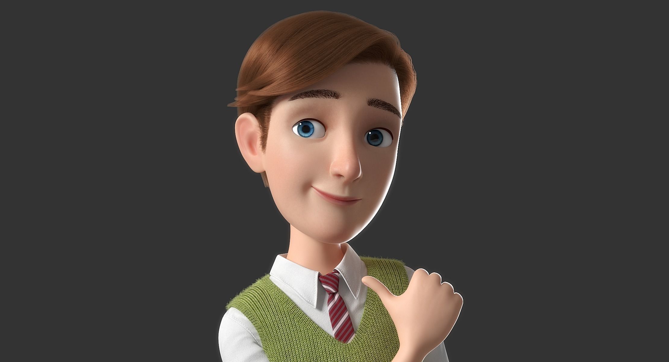 Cartoon Family Rigged V2 3D model rigged | CGTrader