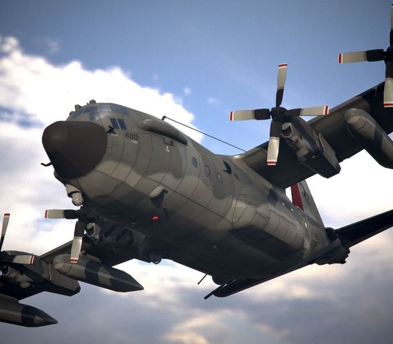 Lockheed AC-130 3D model | CGTrader