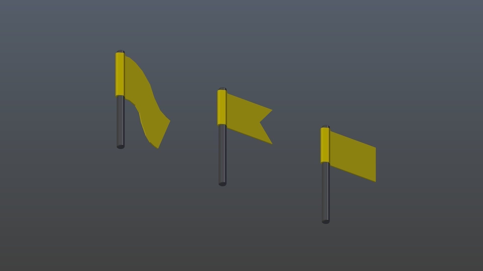 3D model Low poly flags VR / AR / low-poly | CGTrader