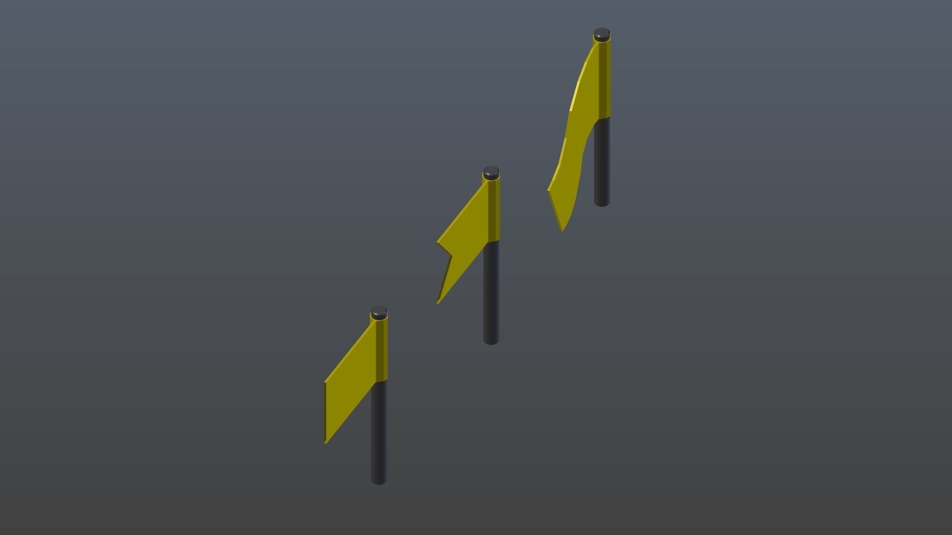 3D model Low poly flags VR / AR / low-poly | CGTrader