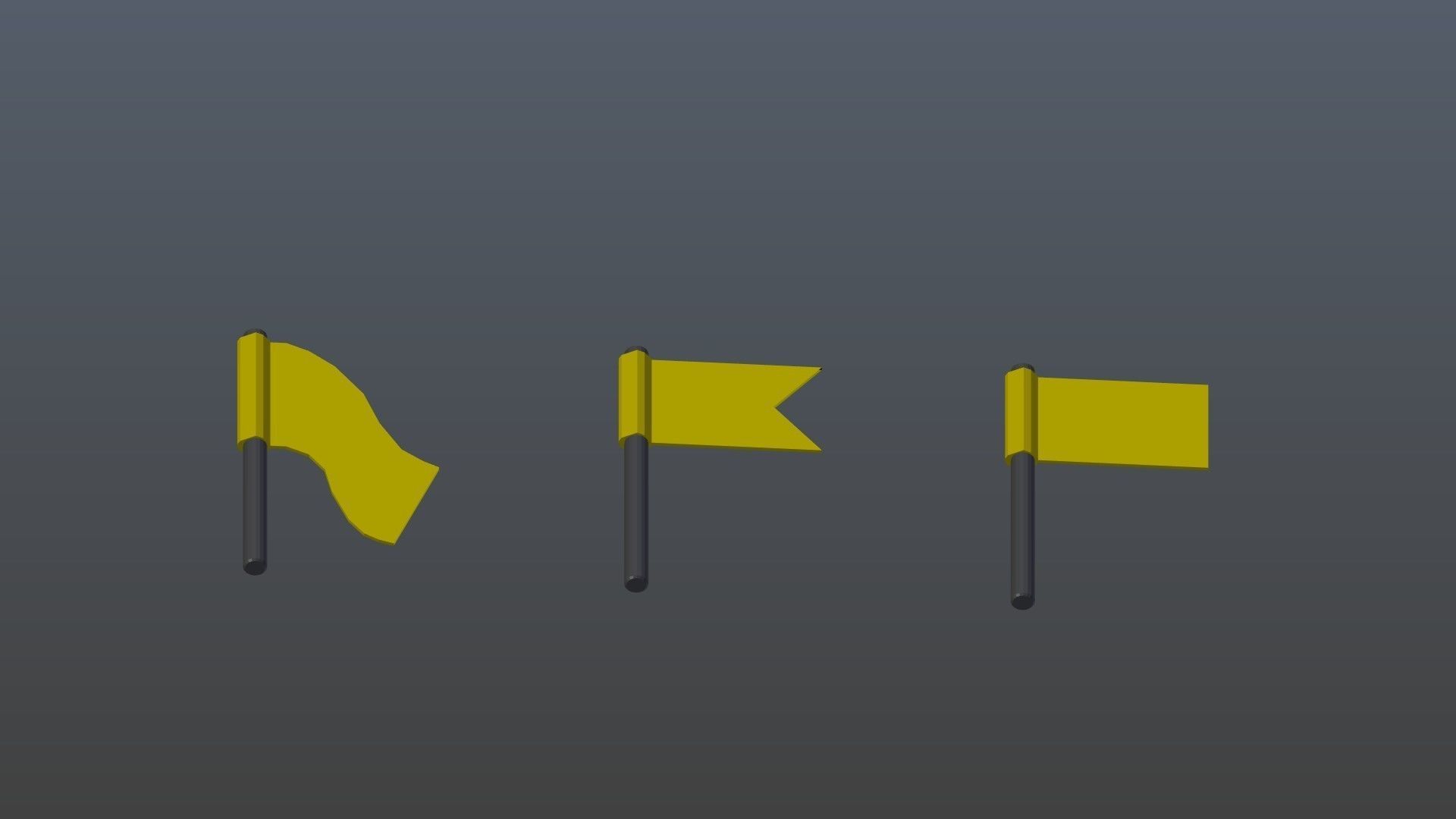 3D model Low poly flags VR / AR / low-poly | CGTrader