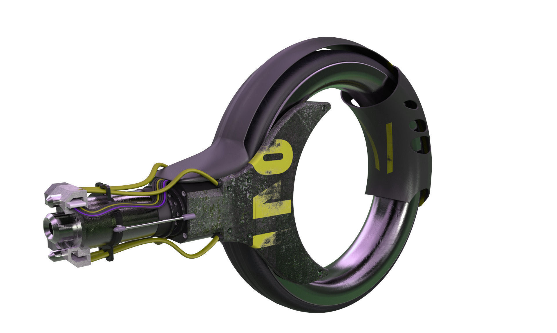 All Terrain Hubless Wheel Space Motocycle 3D Model - CGTrader.com