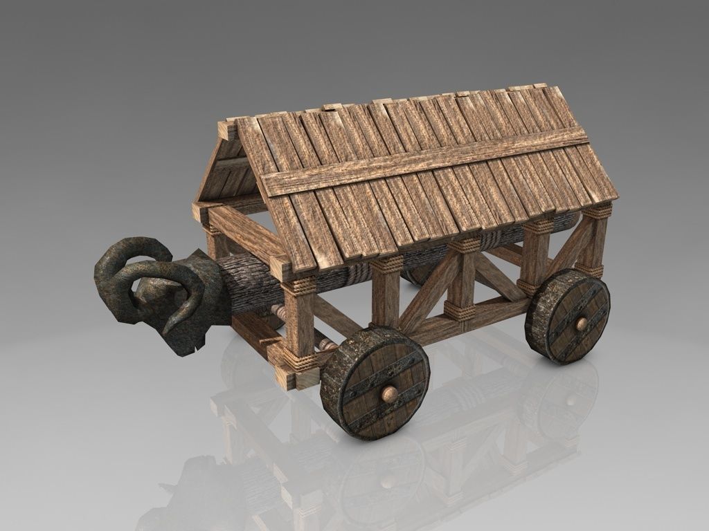 3D model Medieval battering ram VR / AR / low-poly | CGTrader