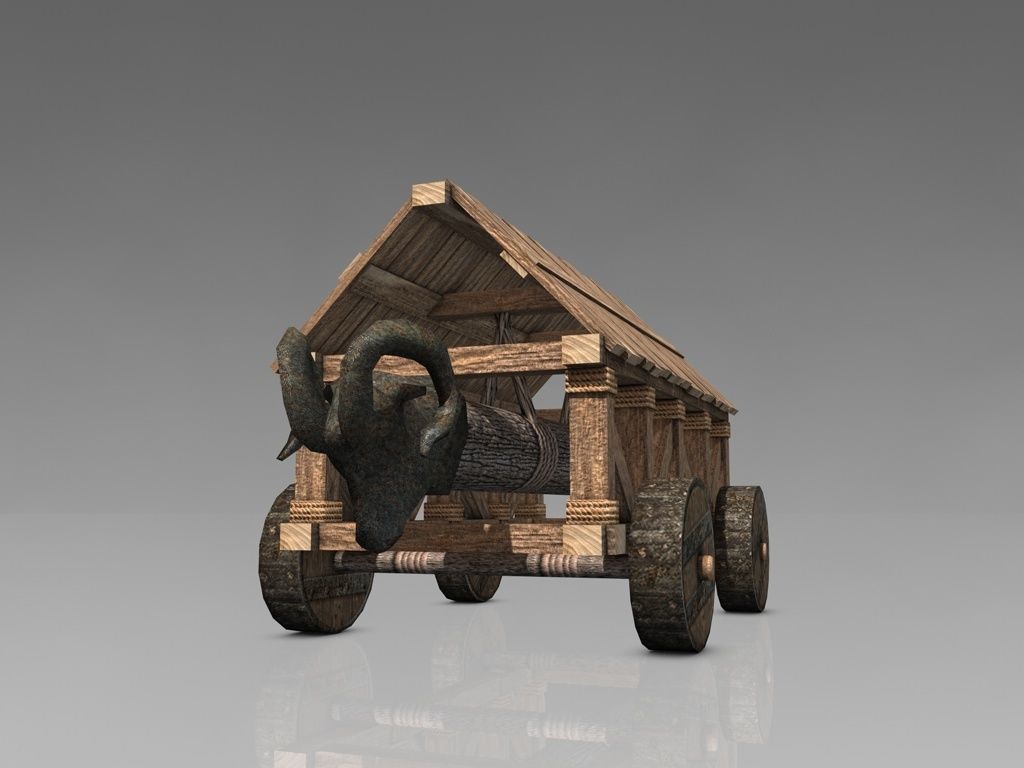 3D model Medieval battering ram VR / AR / low-poly | CGTrader