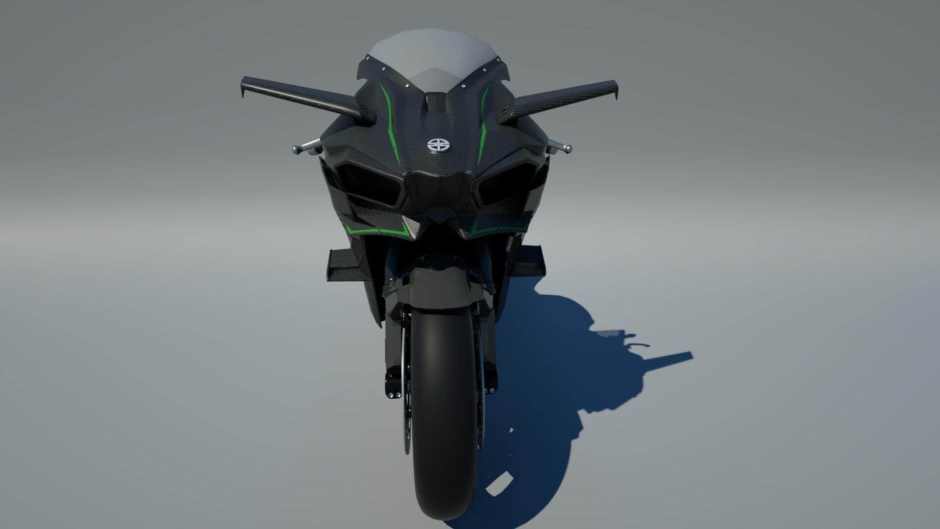 3D model Kawasaki Ninja H2R VR / AR / low-poly | CGTrader
