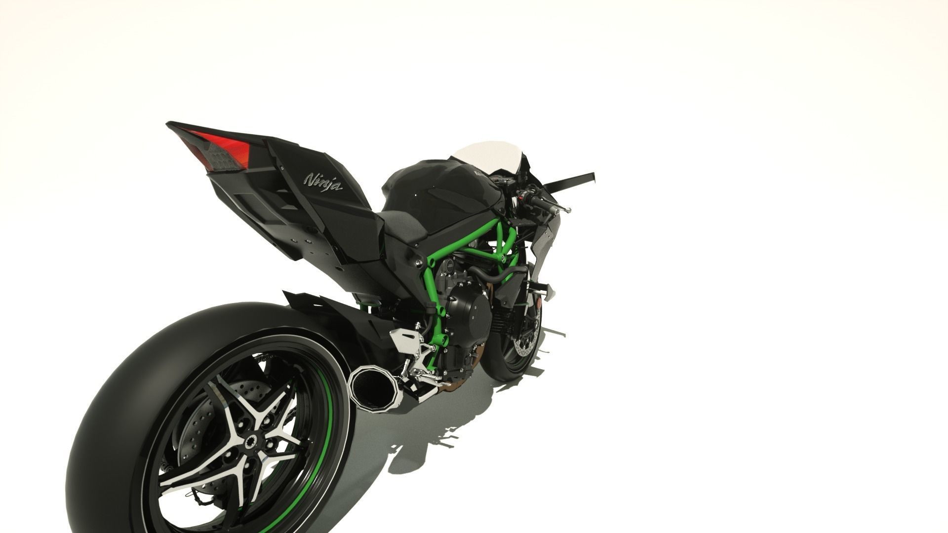 3D model Kawasaki Ninja H2R VR / AR / low-poly | CGTrader
