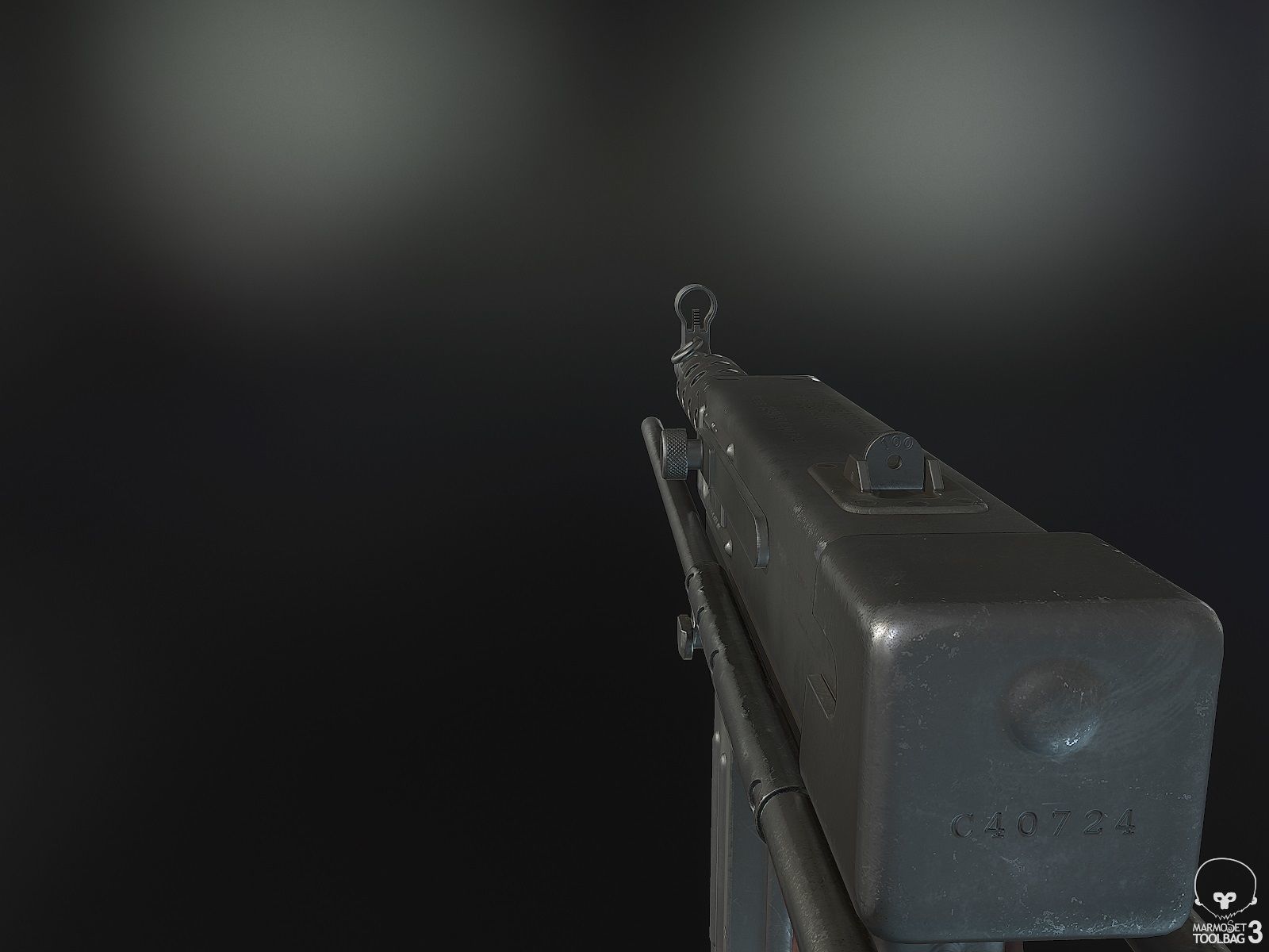 3D model MAT-49 Submachine Gun VR / AR / low-poly | CGTrader