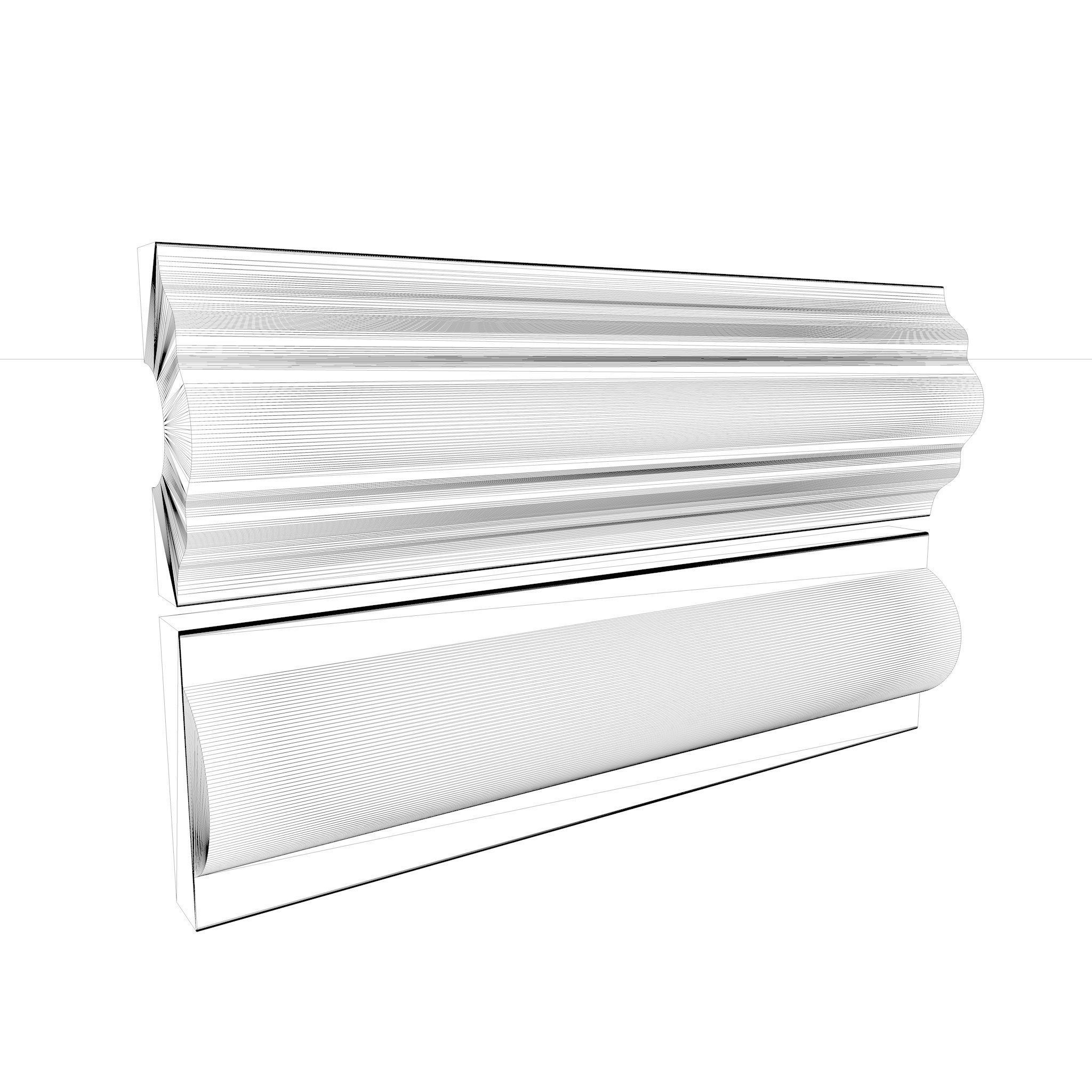 Wooden Baseboards 3D model | CGTrader