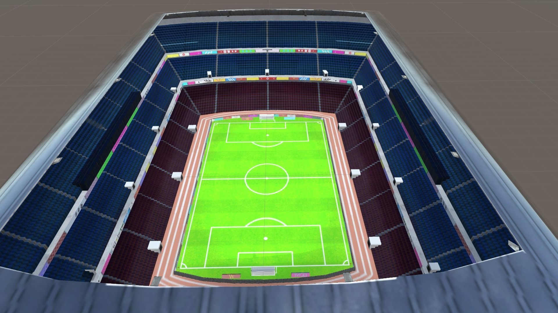 3D model Low Poly Soccer Stadium VR / AR / low-poly | CGTrader