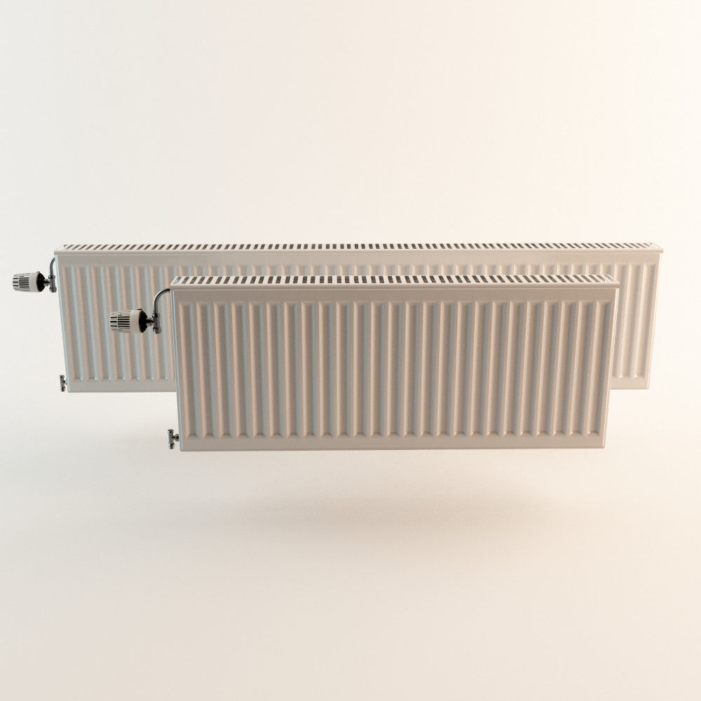 Radiator two radiators 3D model | CGTrader