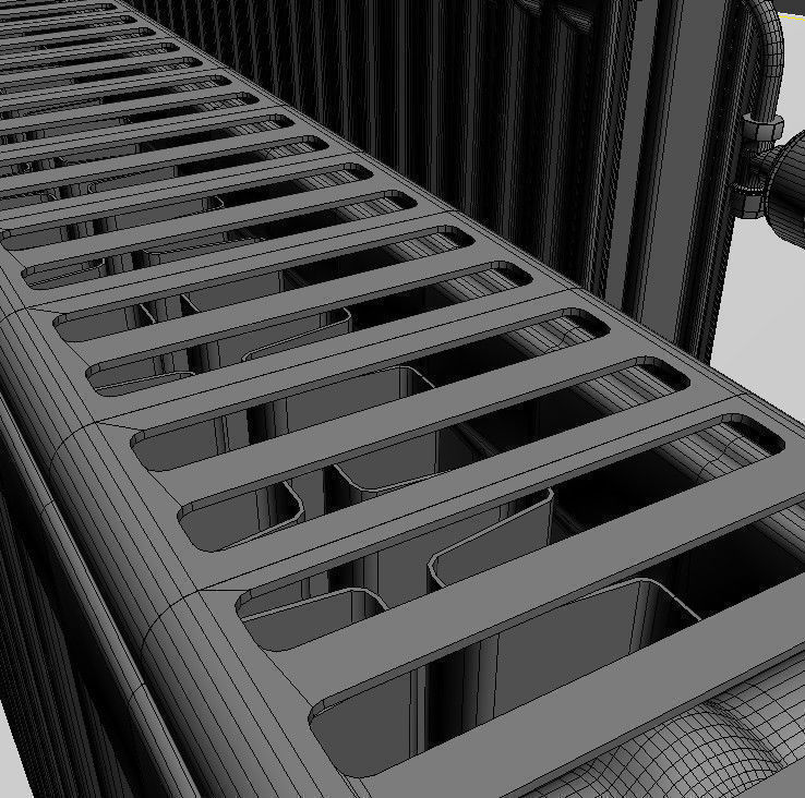 Radiator two radiators 3D model | CGTrader