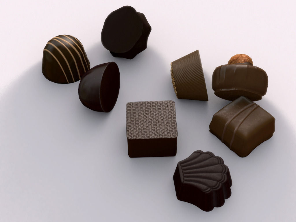 Chocolate box 3D Model Game ready animated rigged .max .fbx - CGTrader.com