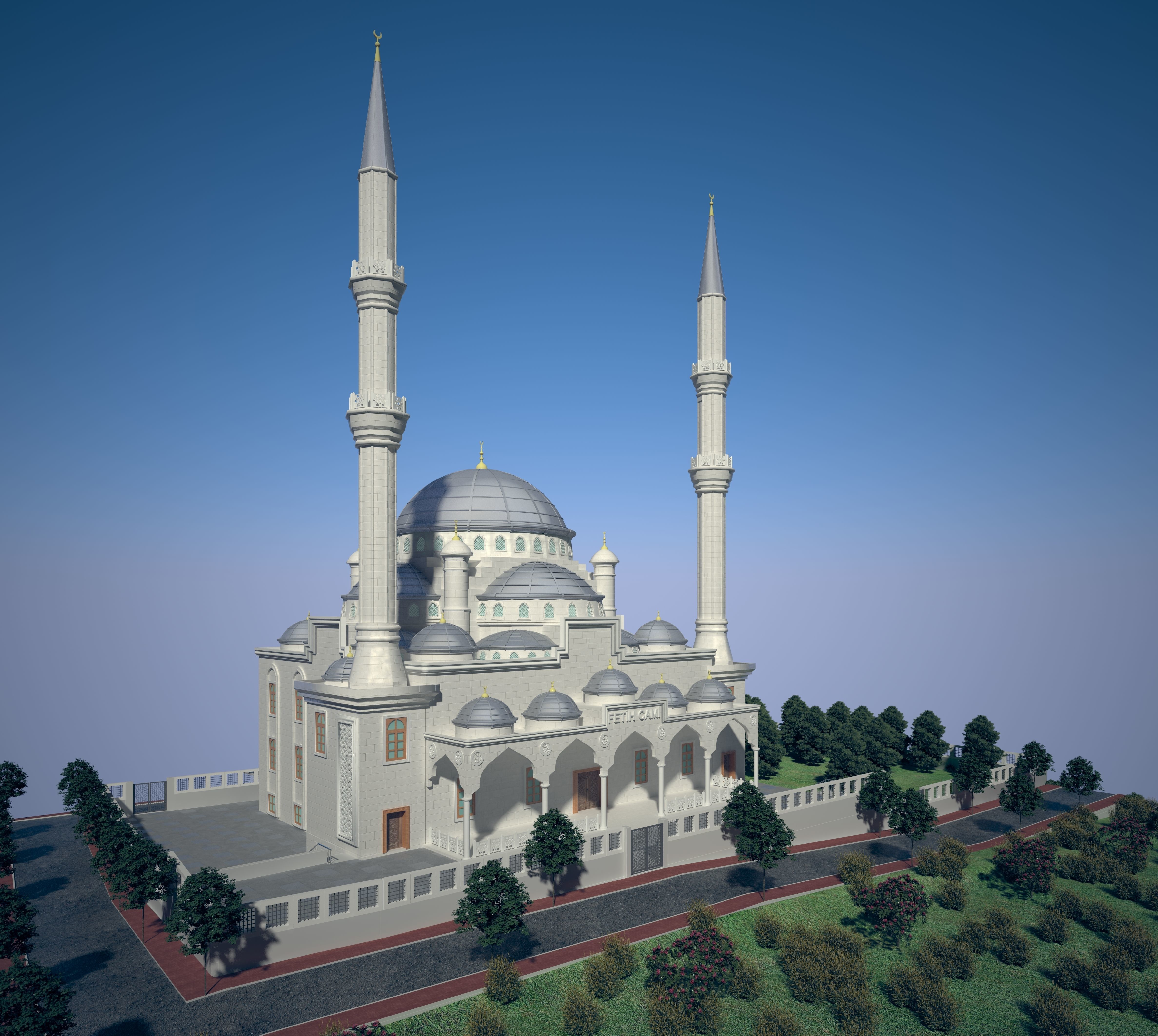 CLASSICAL OTTOMAN EMPIRE MOSQUE 3D model | CGTrader