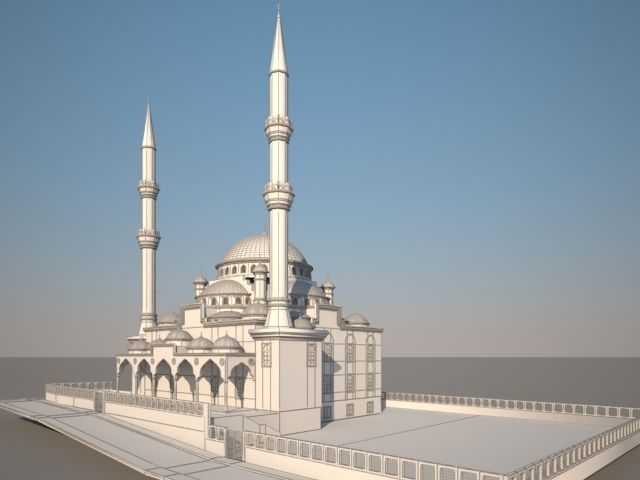 CLASSICAL OTTOMAN EMPIRE MOSQUE 3D model | CGTrader