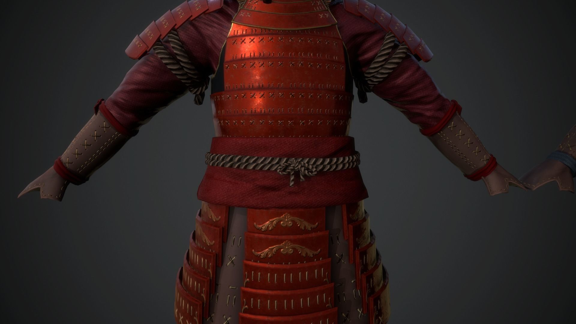 3D model Samurai armor VR / AR / low-poly | CGTrader