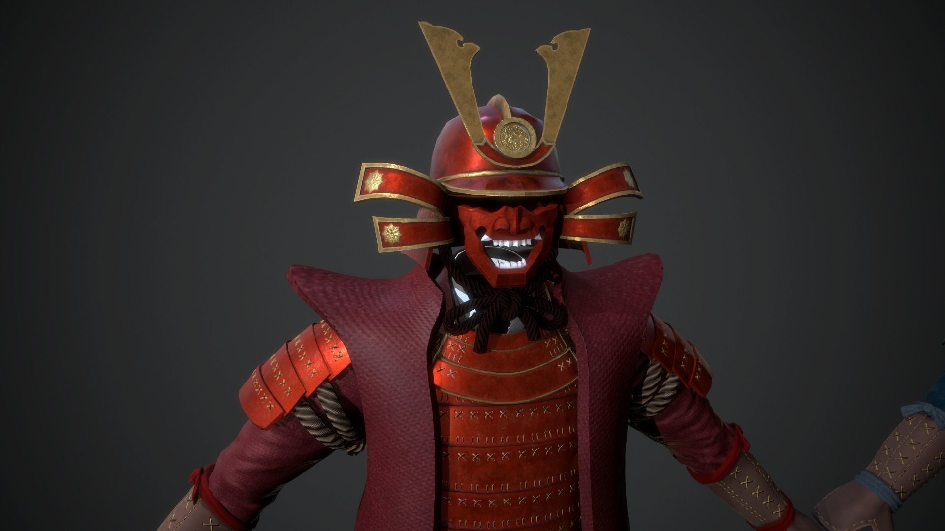 3D model Samurai armor VR / AR / low-poly | CGTrader