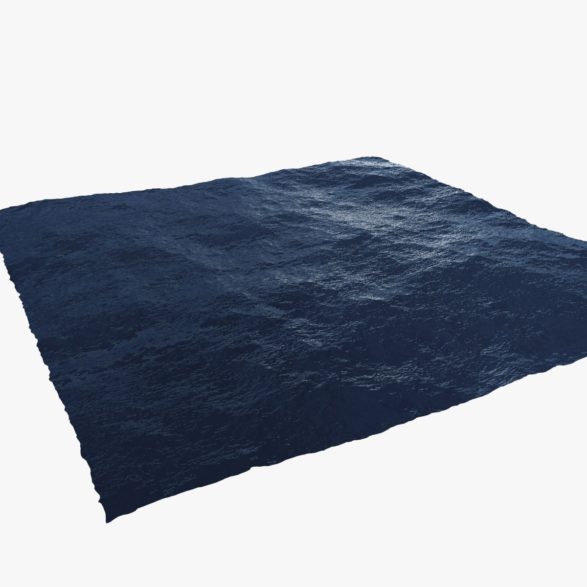 Ocean square of water 3D model animated | CGTrader