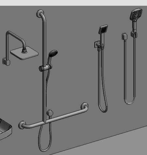 22 Plumbing Fixture Revit 2015 Families 3D model | CGTrader