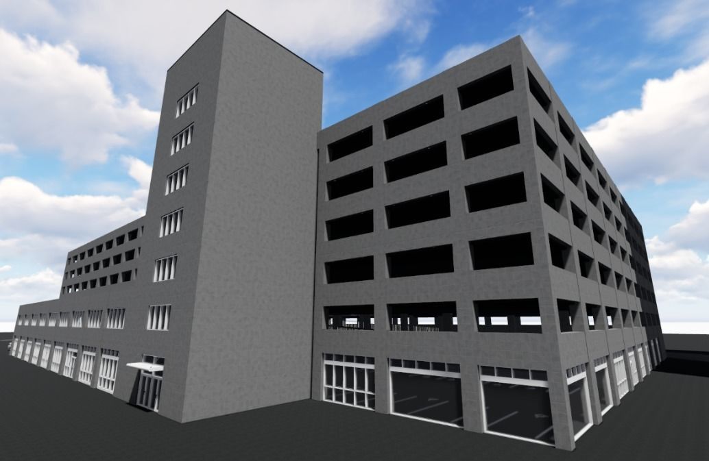 3d Revit Model for Garage Building 3D model | CGTrader