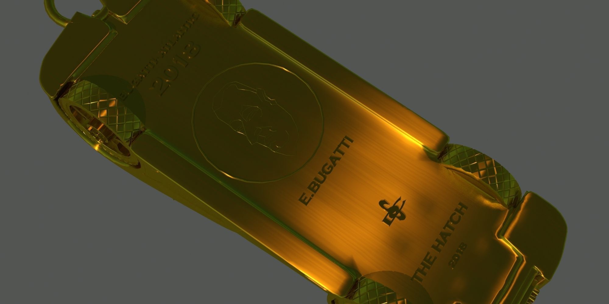 Printable Bugatti pendant 3D model 3D printable | CGTrader
