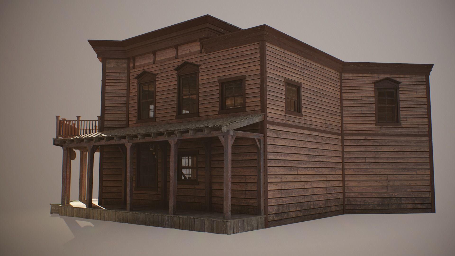 3D model PBR Western Saloon VR / AR / low-poly | CGTrader