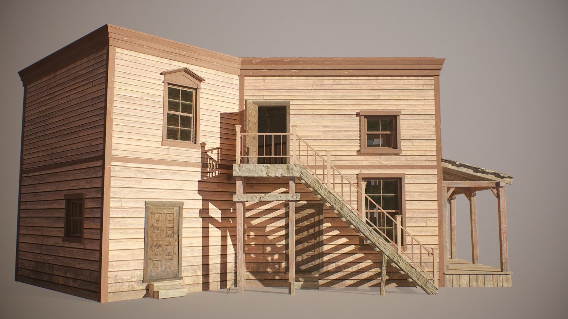 3D model PBR Western Saloon VR / AR / low-poly | CGTrader
