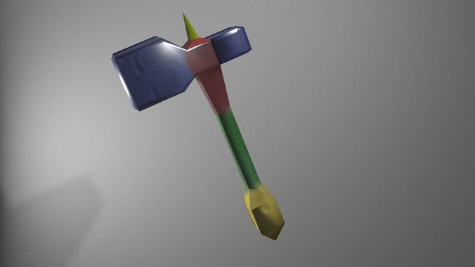 3D model hammer game ready asset VR / AR / low-poly | CGTrader