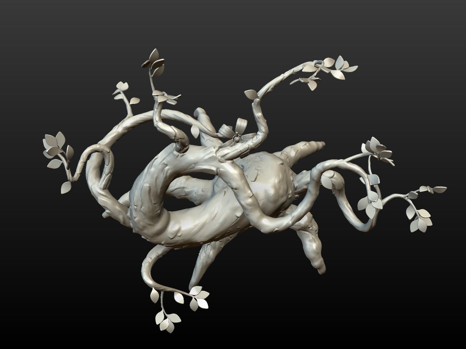 Printable Fantasy Tree 3D model 3D printable | CGTrader