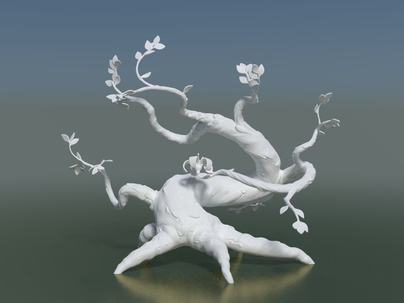 Printable Fantasy Tree 3D model 3D printable | CGTrader