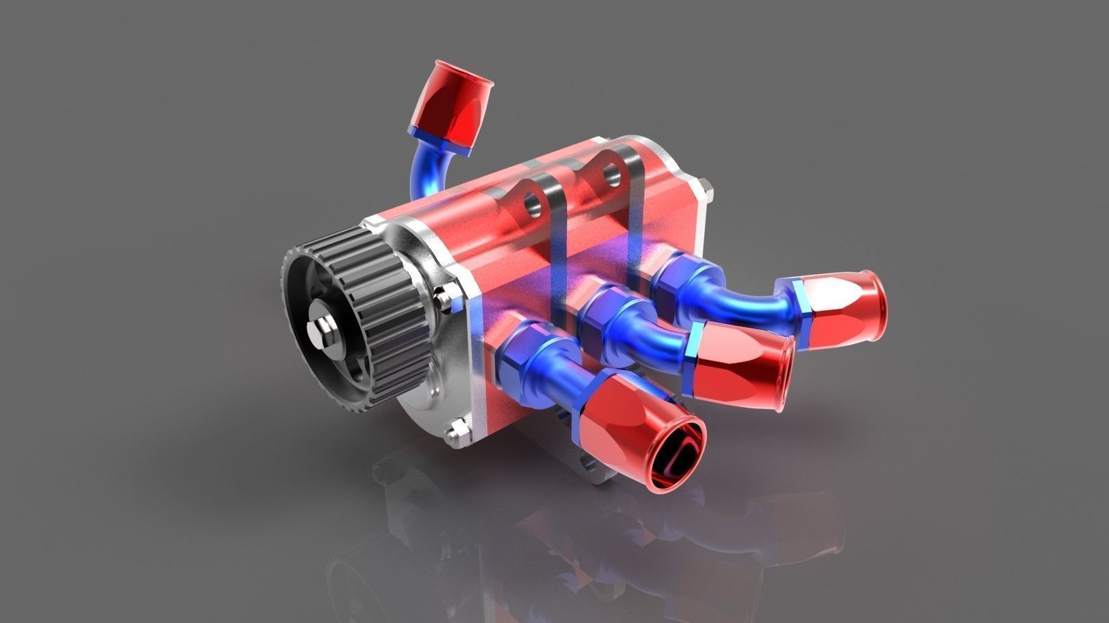 Dry sump oil pump 3D model | CGTrader