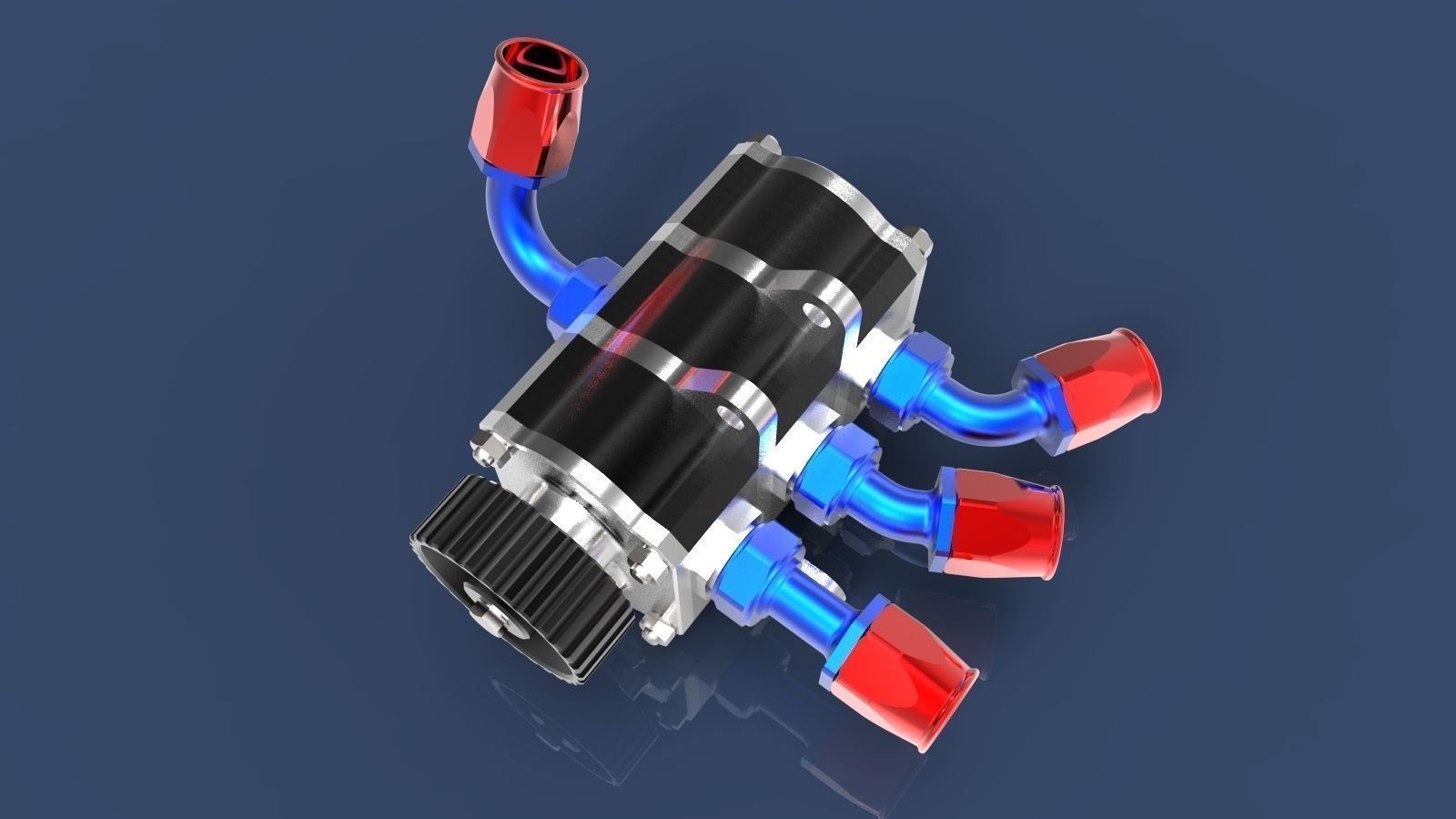 Dry sump oil pump 3D model | CGTrader