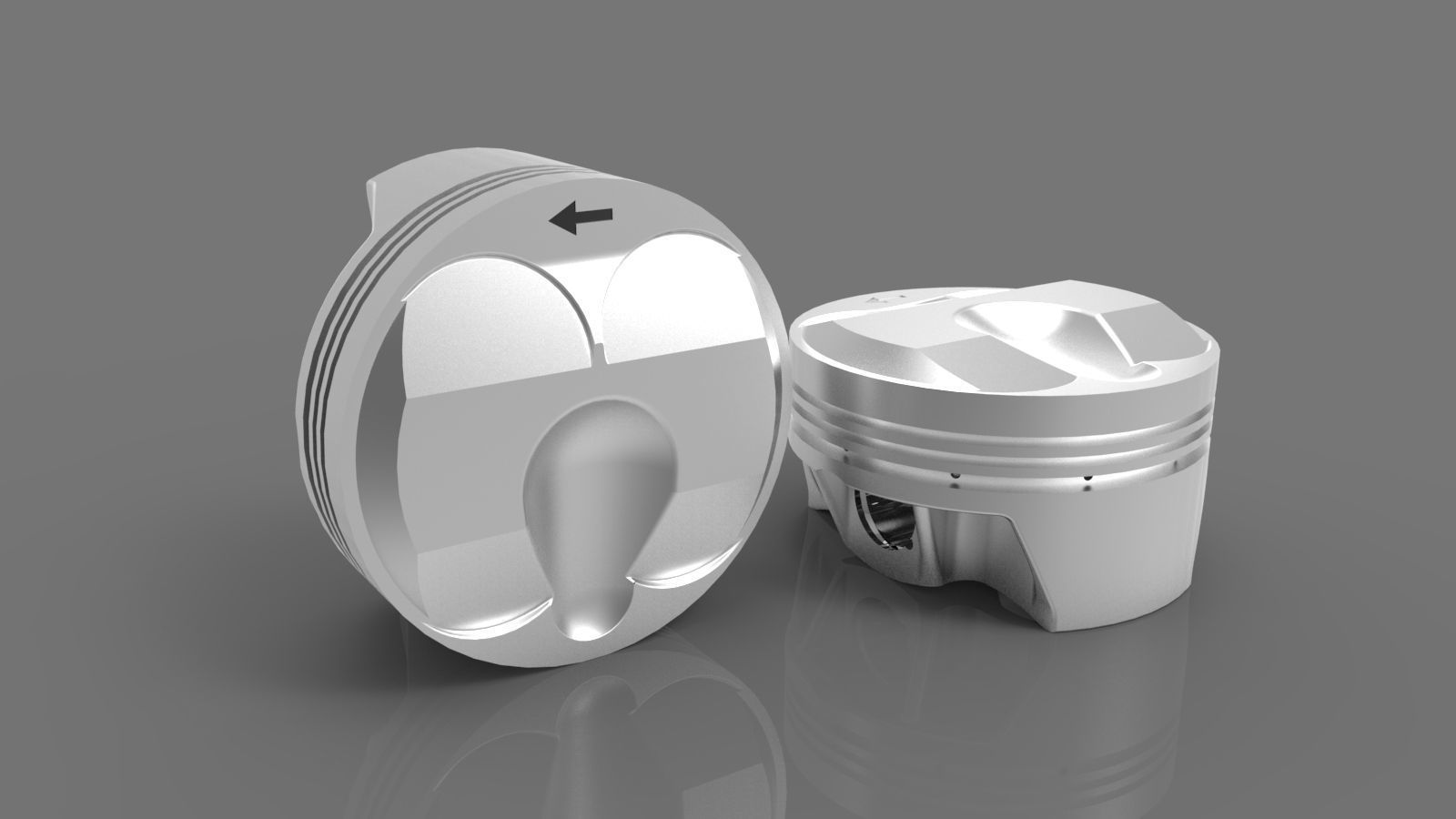 Engine piston 3D model | CGTrader