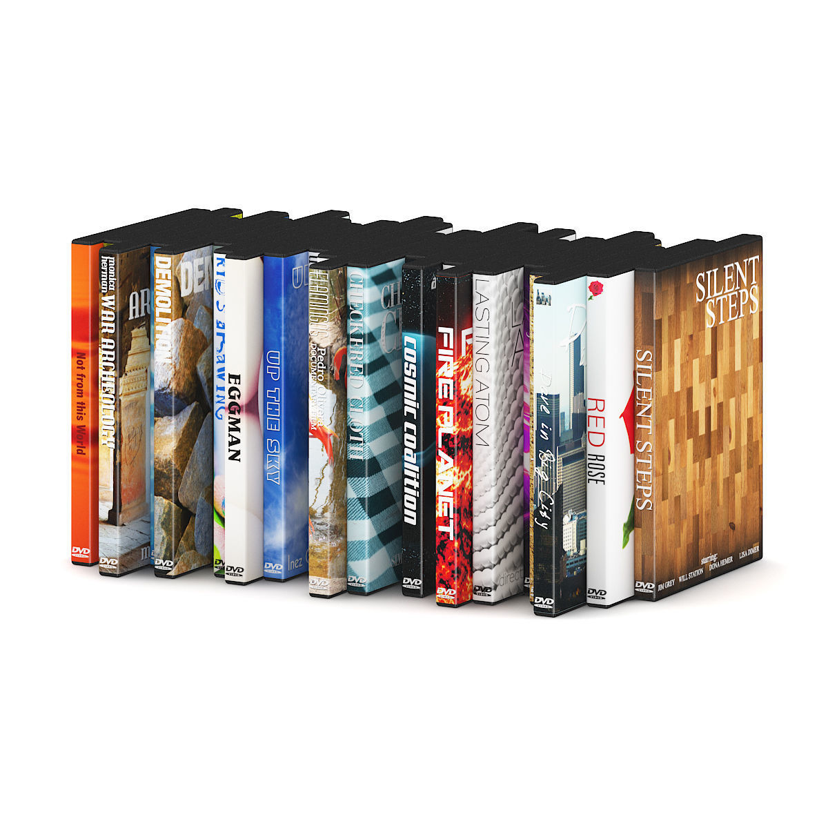 DVD Movie Set 2 3D model | CGTrader