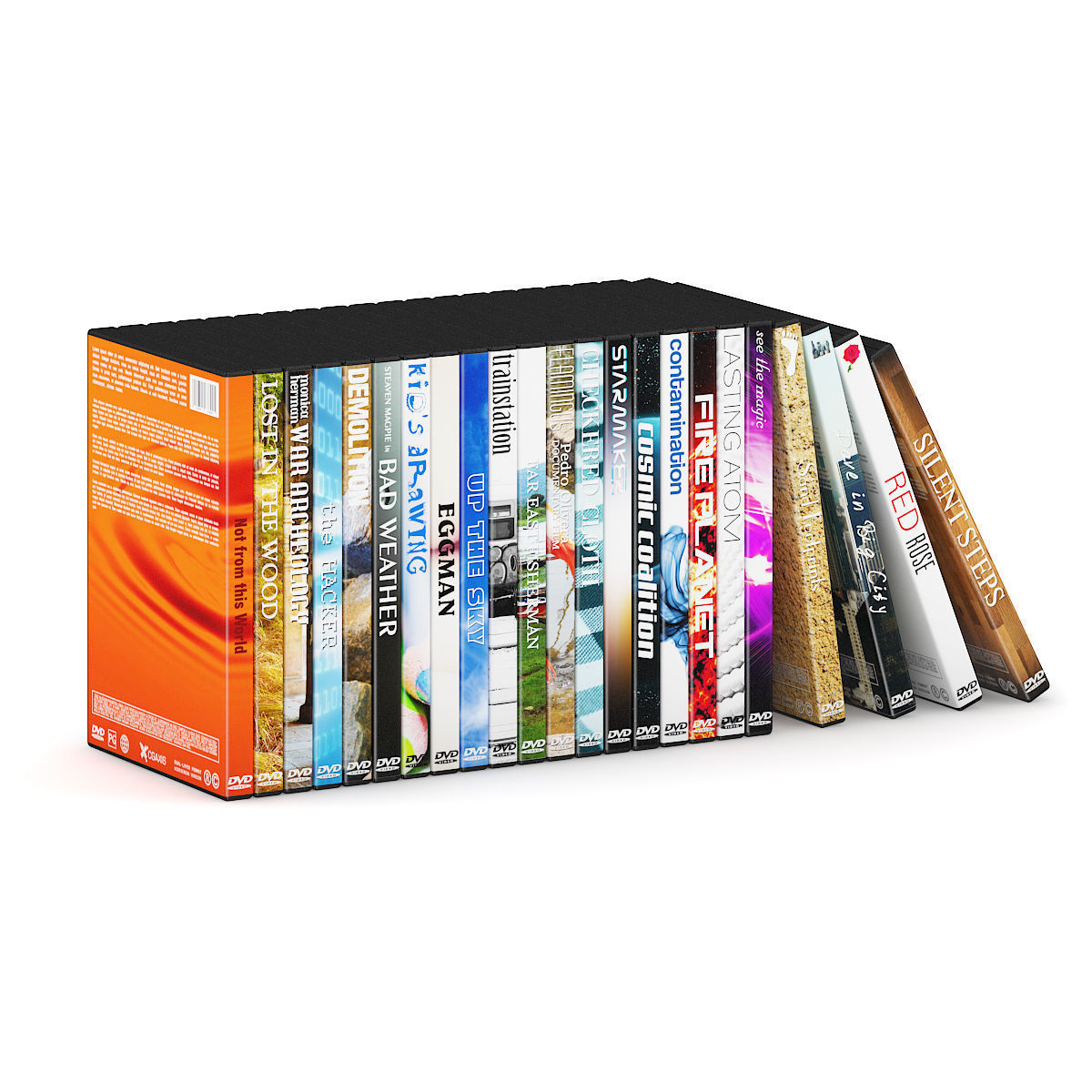 DVD Movie Set 2 3D model | CGTrader