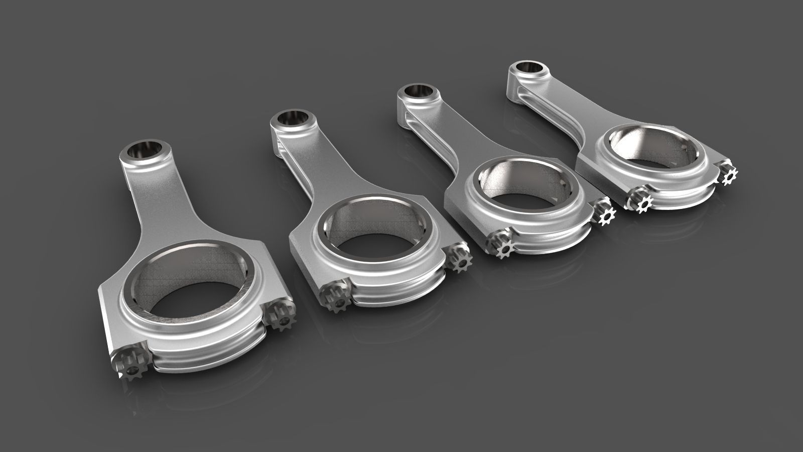 Connecting rod H profile 3D model | CGTrader
