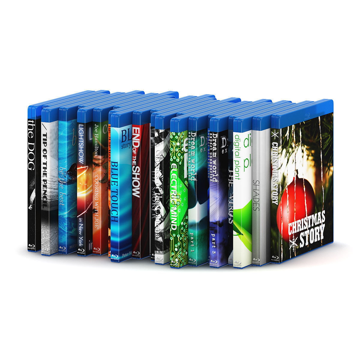 Blu-Ray Movie Set 1 3D model | CGTrader